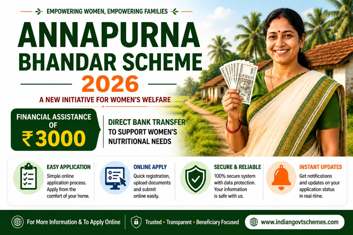 Annapurna Bhandar Scheme 2026: Online Apply, Status & Eligibility Guide